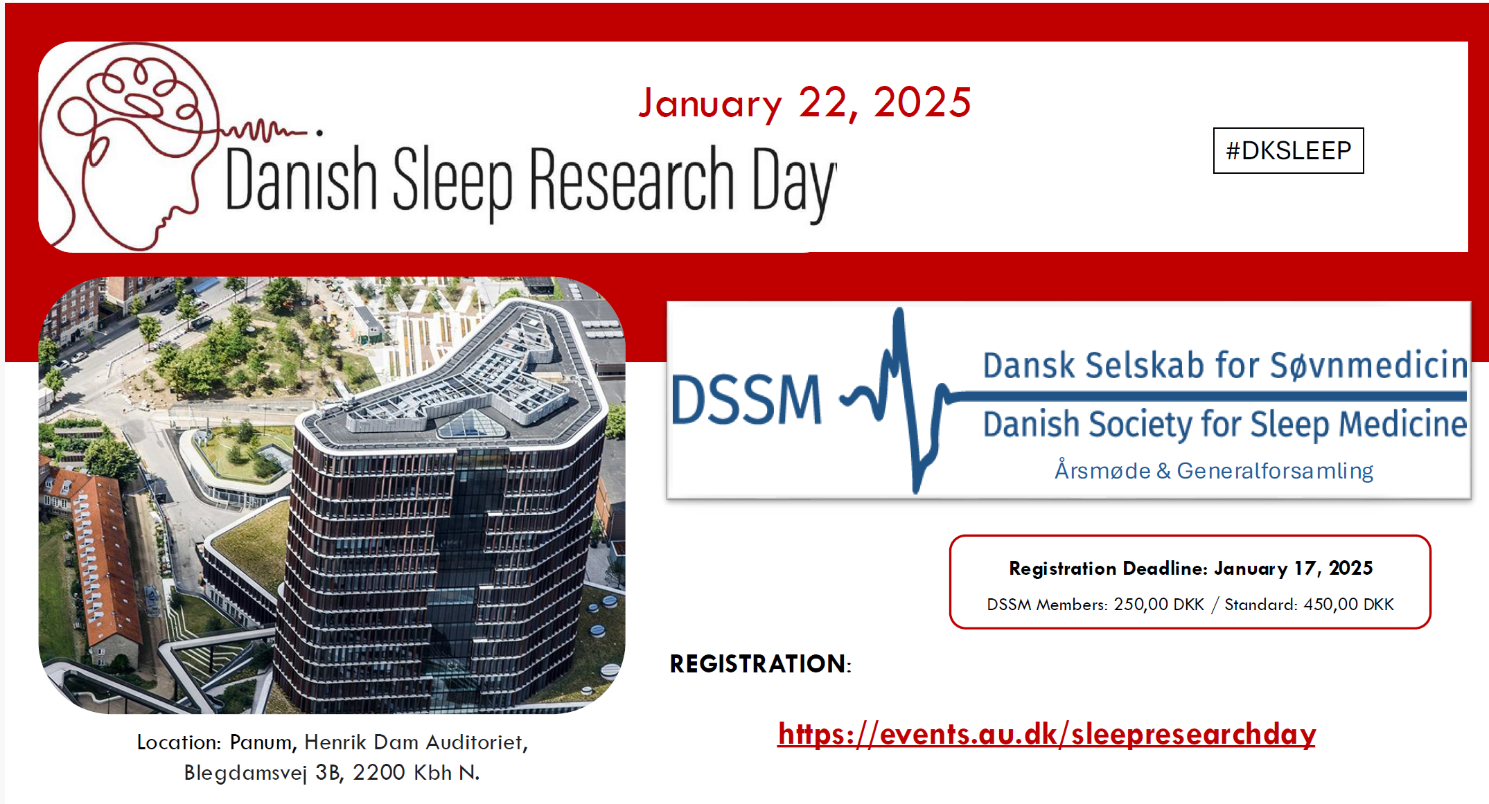 Danish Sleep Research Day flyer. – Dansk Selskab for Søvnmedicin